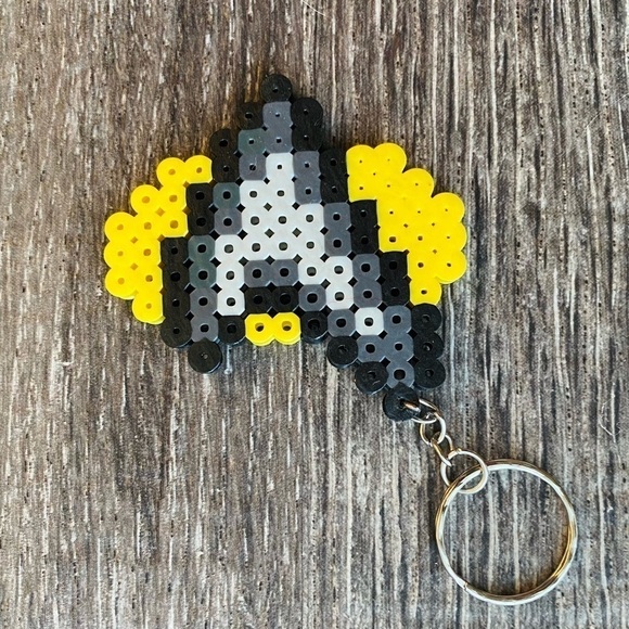 Handmade | Other | Star Trek Logo Keychain Handmade Perler Beads Yellow ...